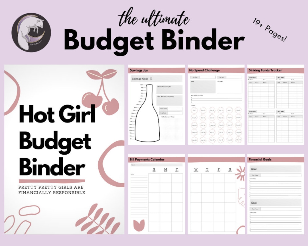 Hot Girl Budget Binder | Budget Planner | Financial Templates | Expense ...
