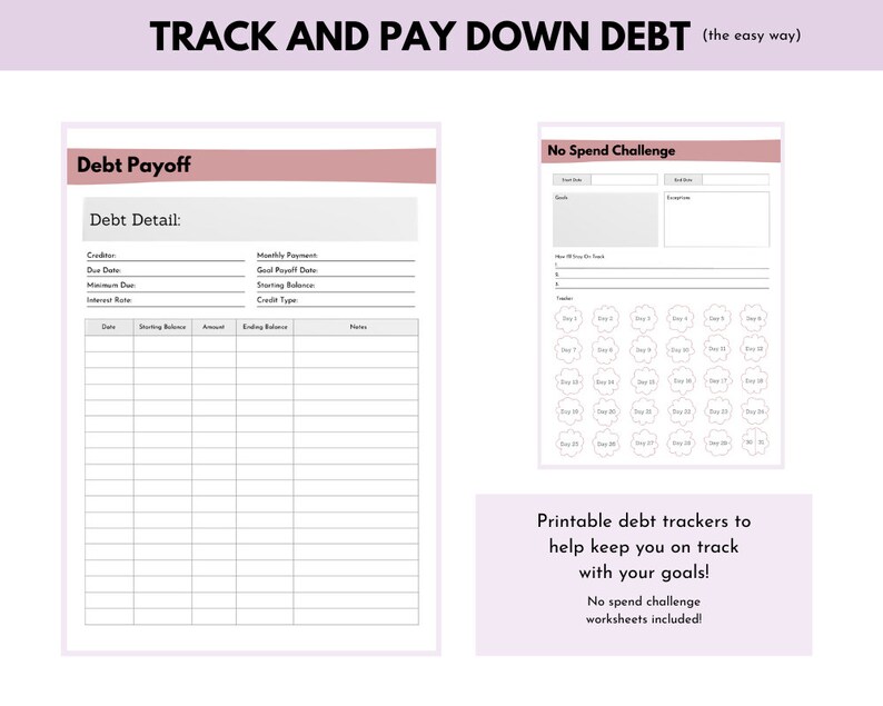 Hot Girl Budget Binder | Budget Planner | Financial Templates | Expense ...