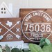 Zip Code State Sign Set of 2 Personalized Location Sign - Etsy