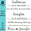 Custom Heart Connected Names | Digital Download | Personalized Digital ...