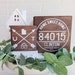 Zip Code State Sign Set of 2 Personalized Location Sign - Etsy