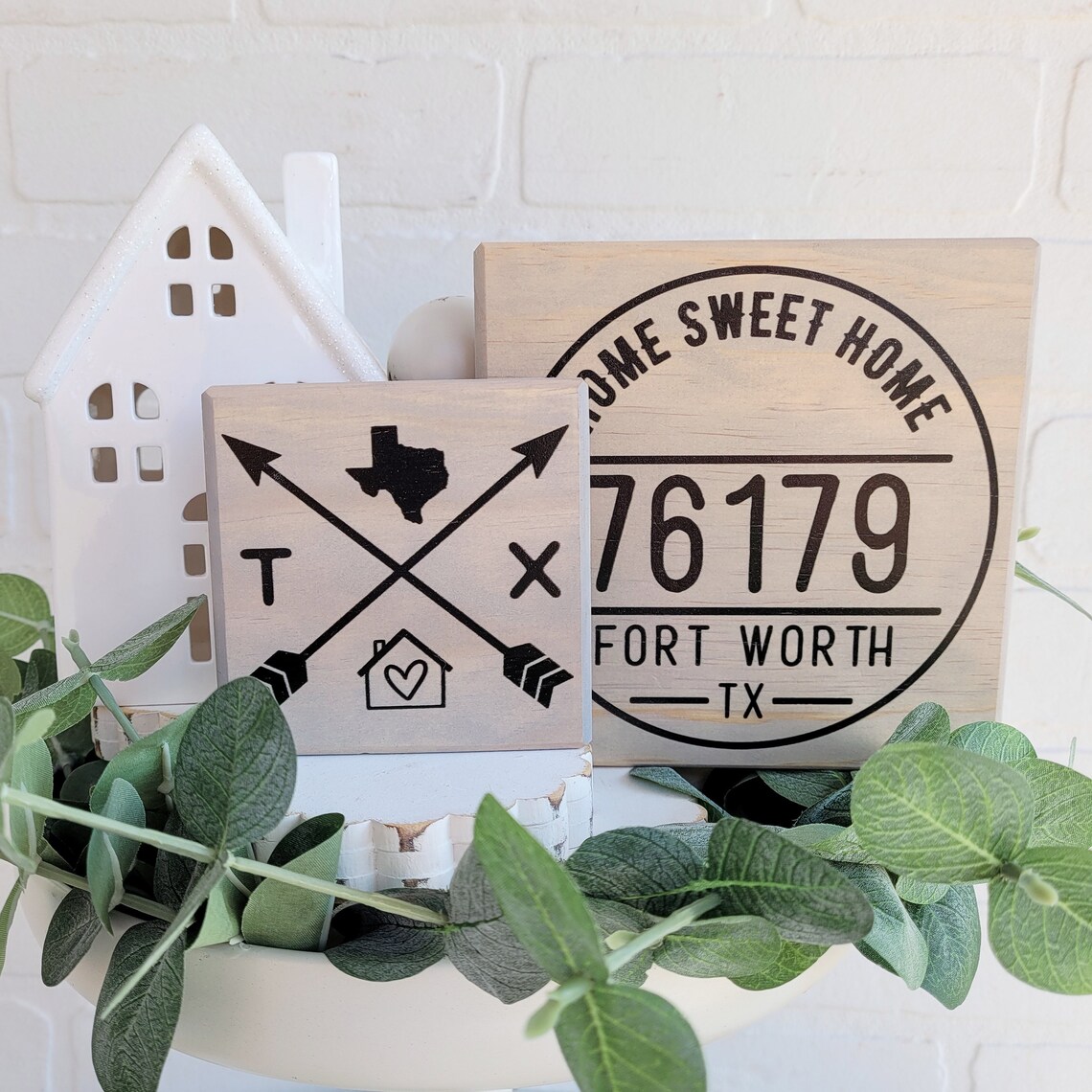 Zip Code State Sign Set of 2 Personalized Location Sign - Etsy