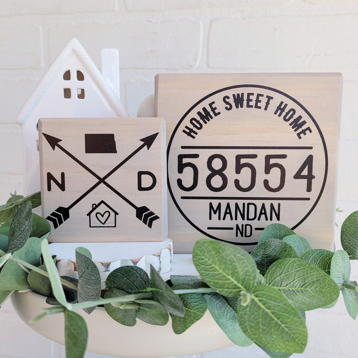 Zip Code State Sign Set of 2 Personalized Location Sign - Etsy