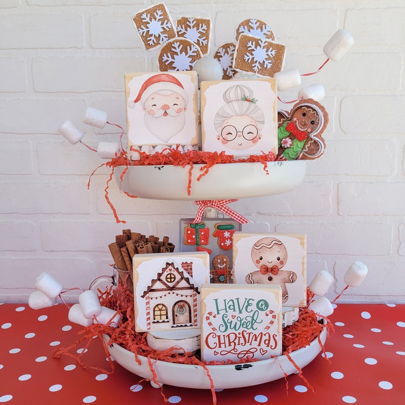 Santa and Mrs. Claus' Kitchen Christmas Mini Signs - Etsy