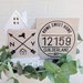 Zip Code State Sign Set of 2 Personalized Location Sign - Etsy