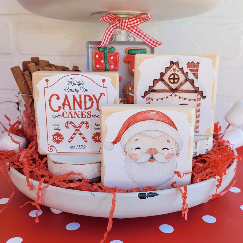 Santa and Mrs. Claus' Kitchen Christmas Mini Signs - Etsy