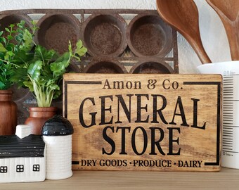 Dry Goods Store Sign - Etsy