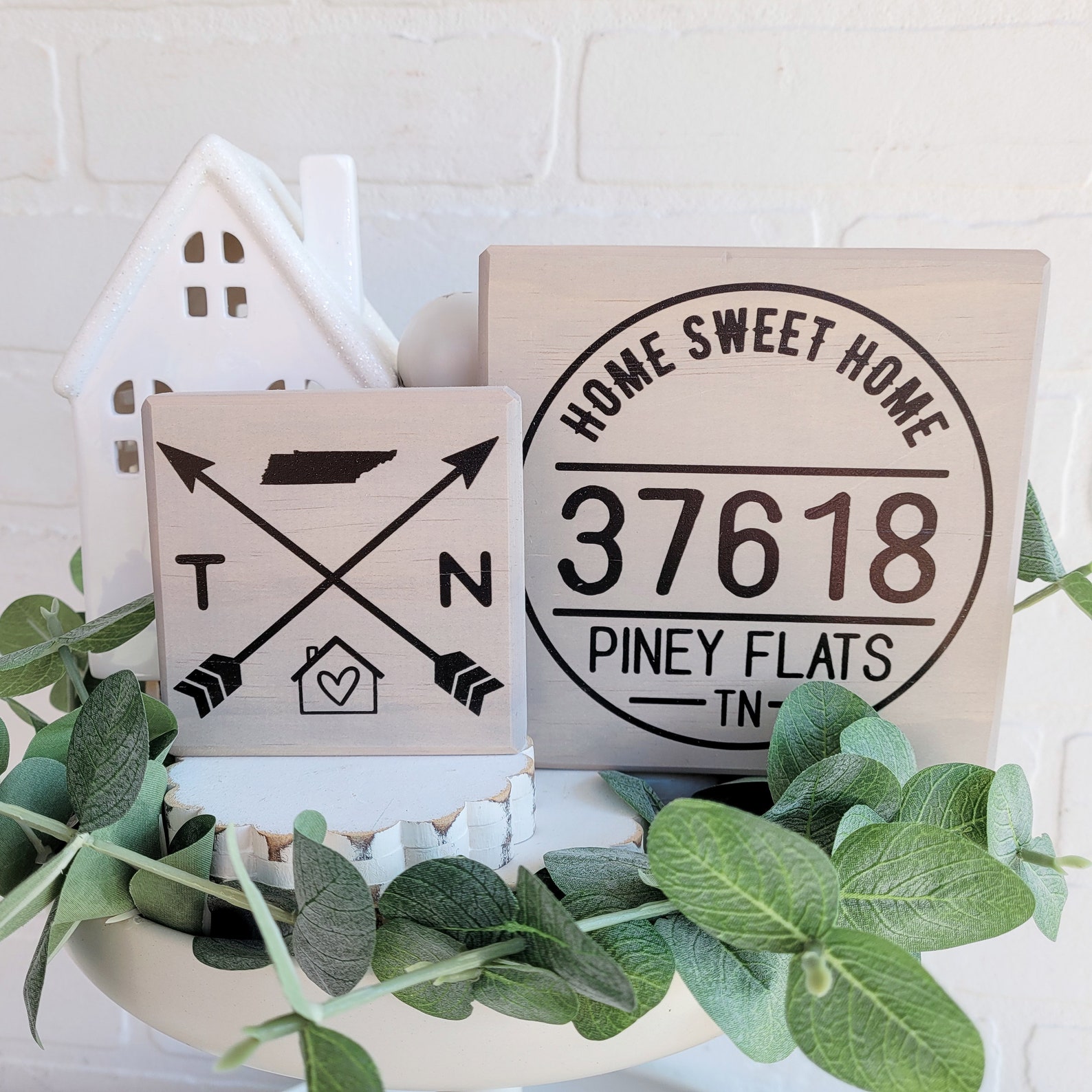 Zip Code State Sign Set of 2 Personalized Location Sign - Etsy