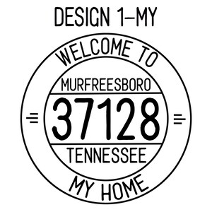 Zip Code Sign | Personalized Location Sign | Zip Code, City and State ...