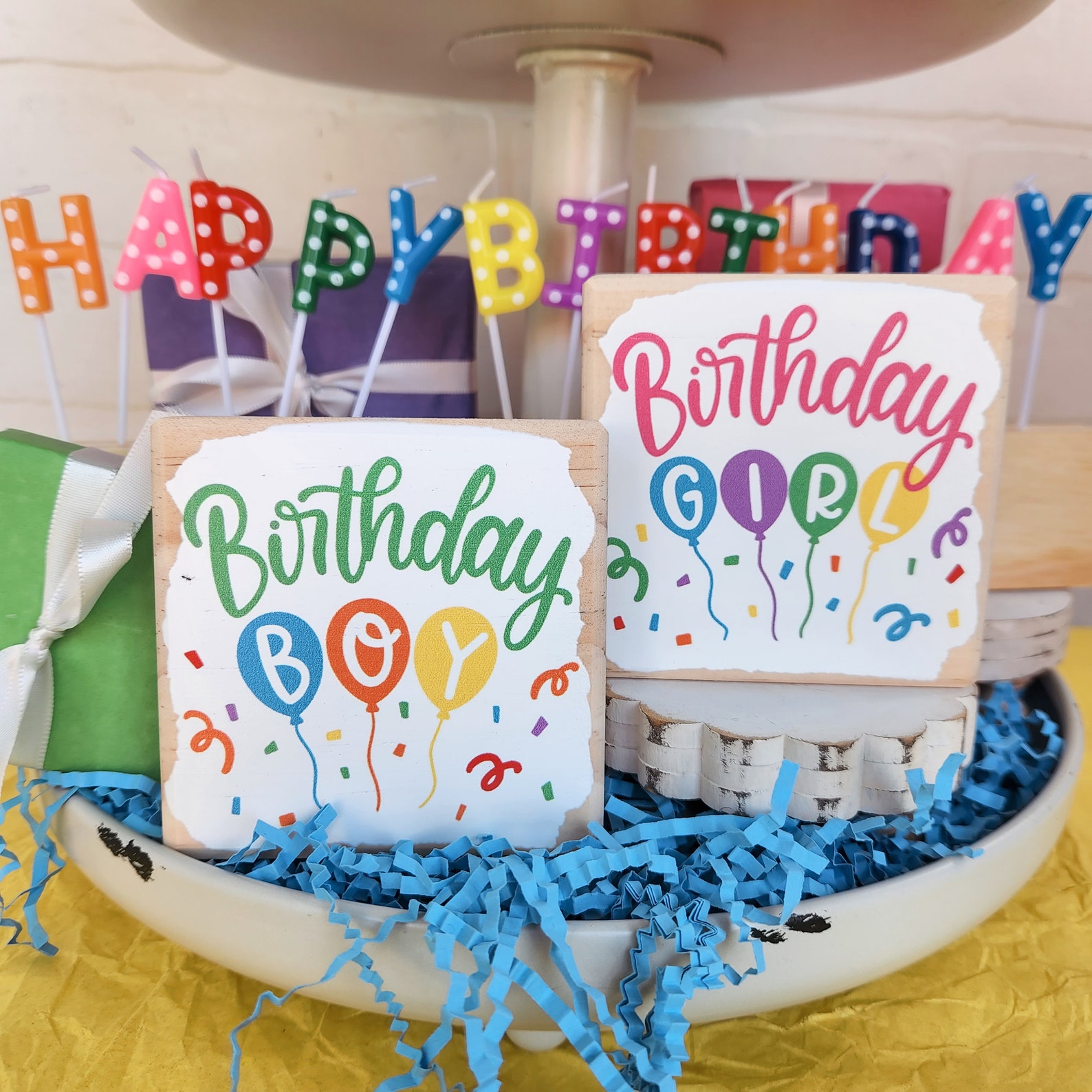 Birthday Mini Signs Tiered Tray Decor Mix and Match - Etsy