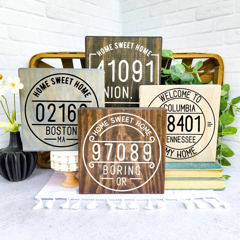 Zip Code Signs - Etsy