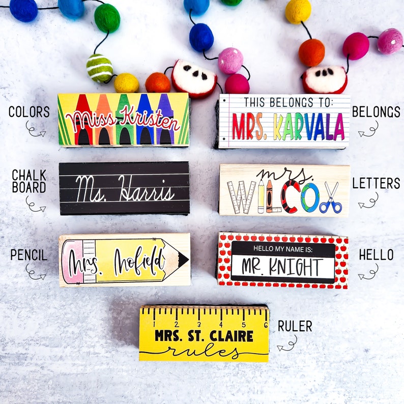 Teacher Name Dry Eraser Custom Teacher Appreciation Gift - Etsy