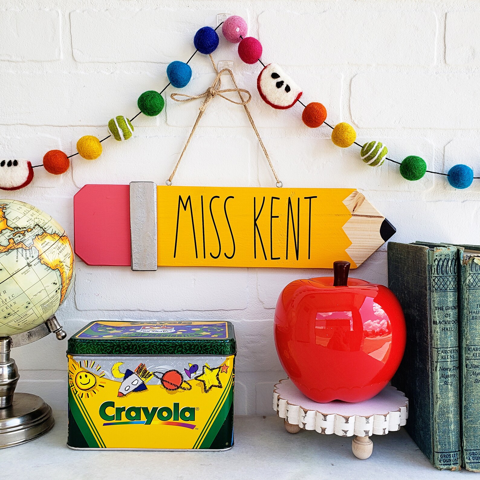 Pencil Teacher Classroom Sign Personalized Teacher Gift - Etsy