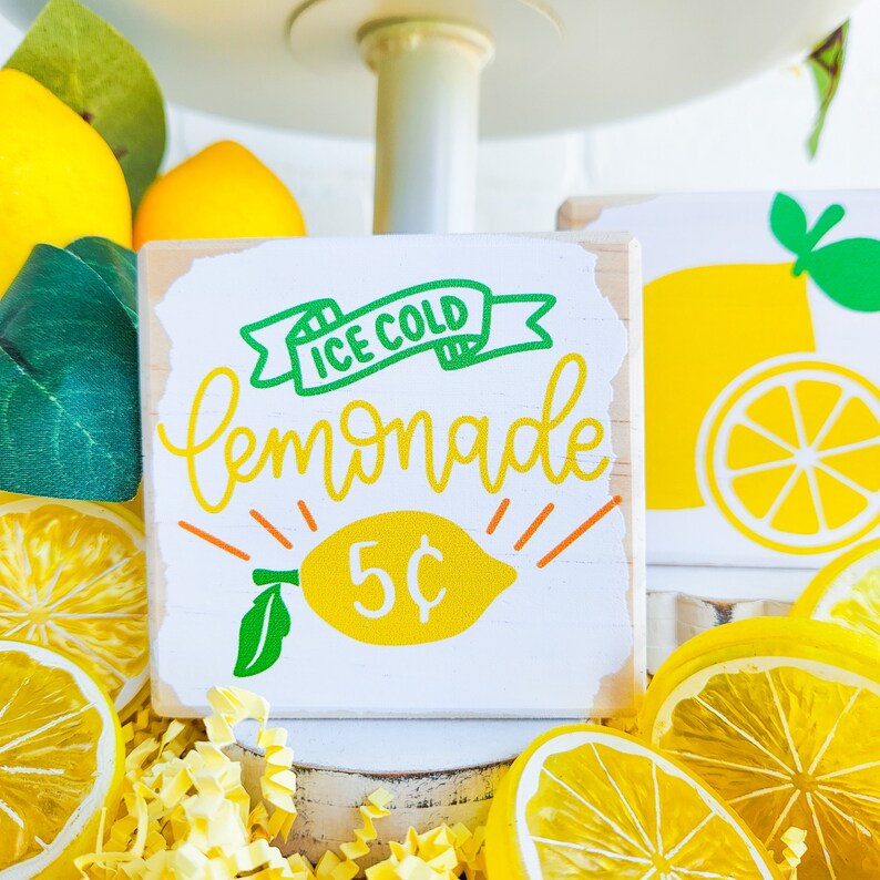 Lemonade Summer Mini Signs Tiered Tray Decor Mix and Match - Etsy