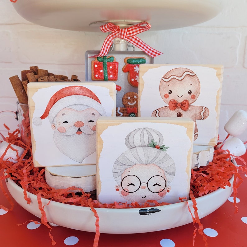 Santa and Mrs. Claus' Kitchen Christmas Mini Signs - Etsy