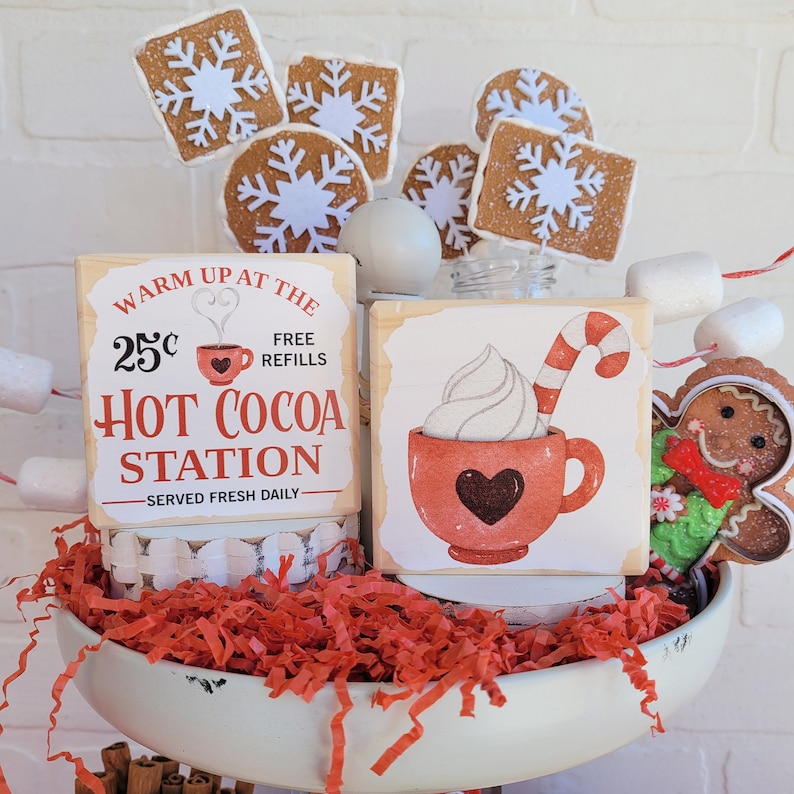 Santa and Mrs. Claus' Kitchen Christmas Mini Signs - Etsy