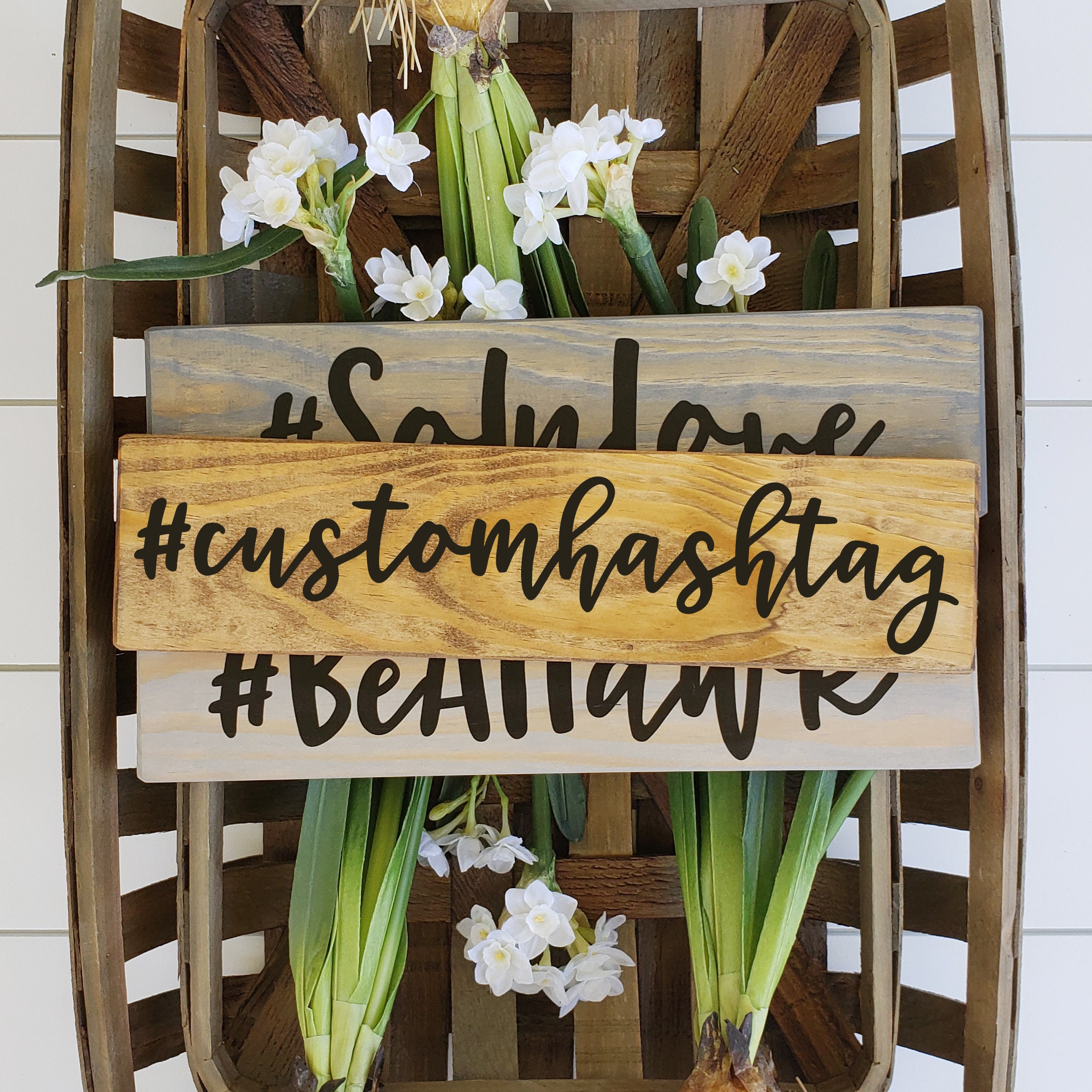 Custom Hashtag Wood Sign Photography Prop Business | Etsy