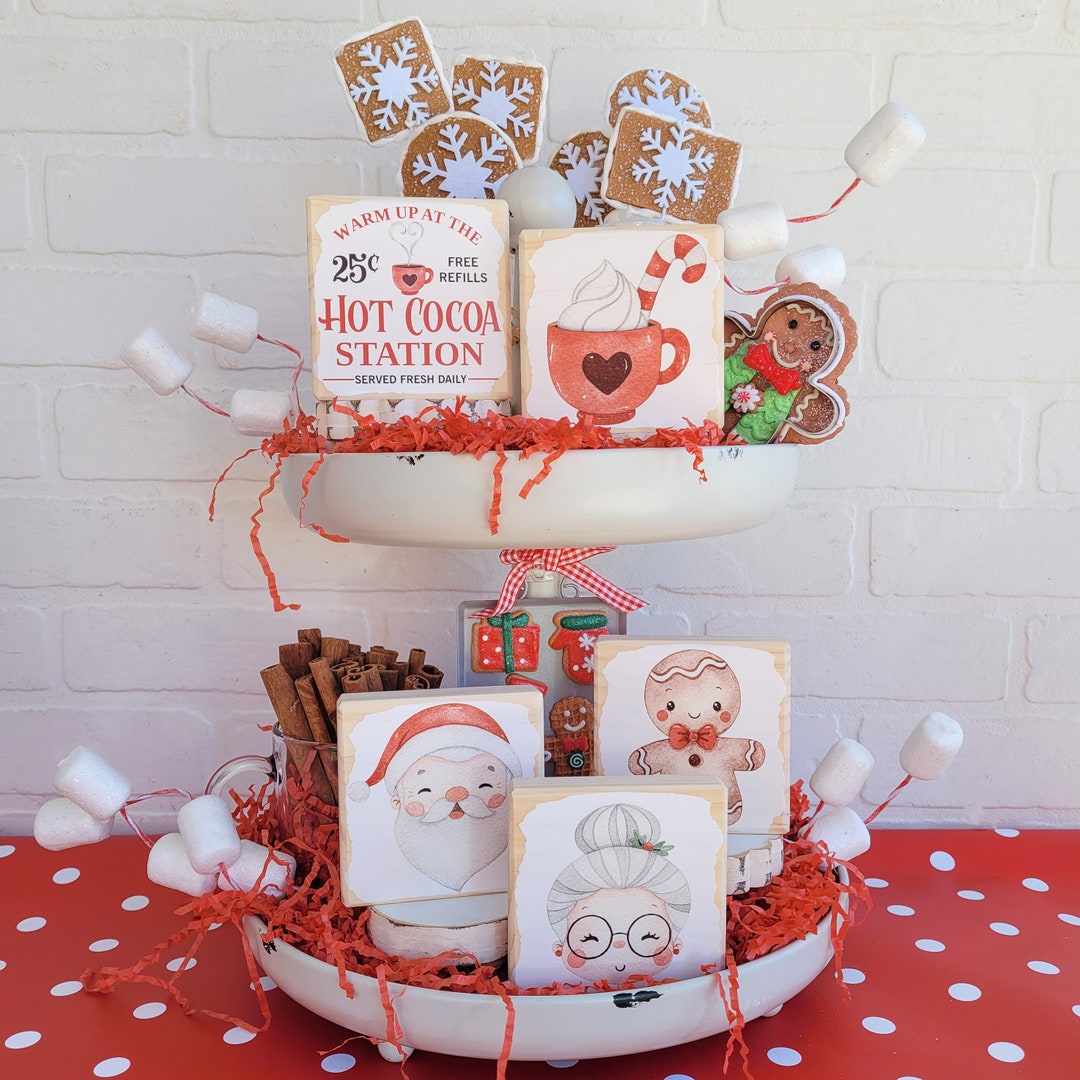 Santa and Mrs. Claus' Kitchen Christmas Mini Signs - Etsy