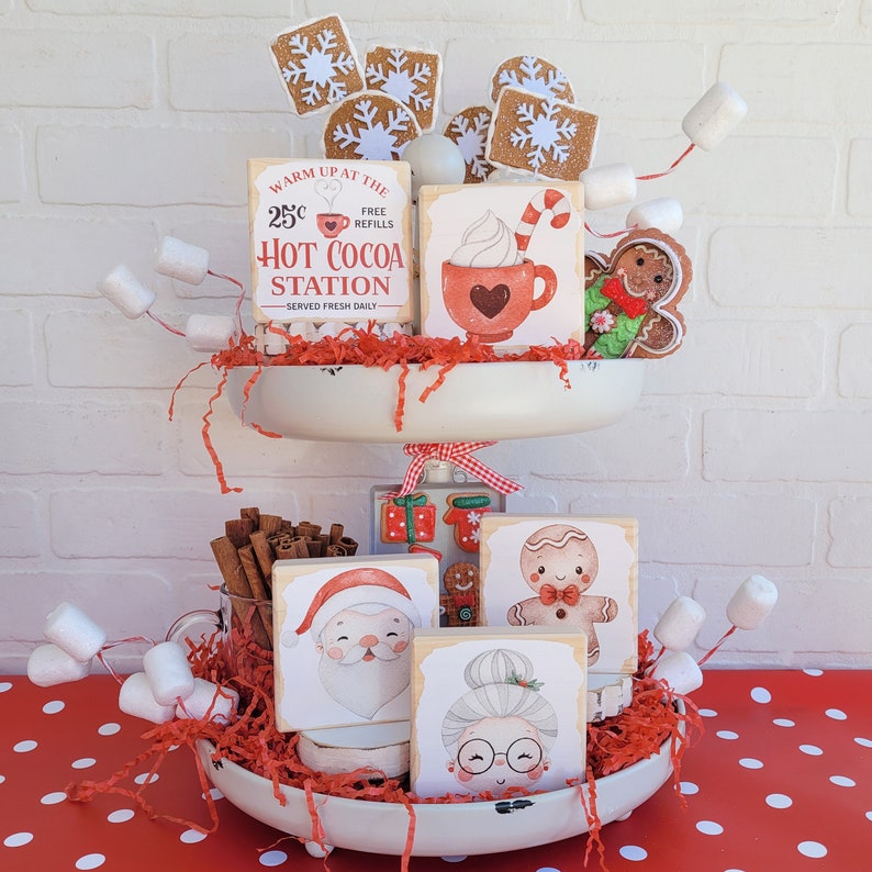 Santa and Mrs. Claus' Kitchen Christmas Mini Signs - Etsy