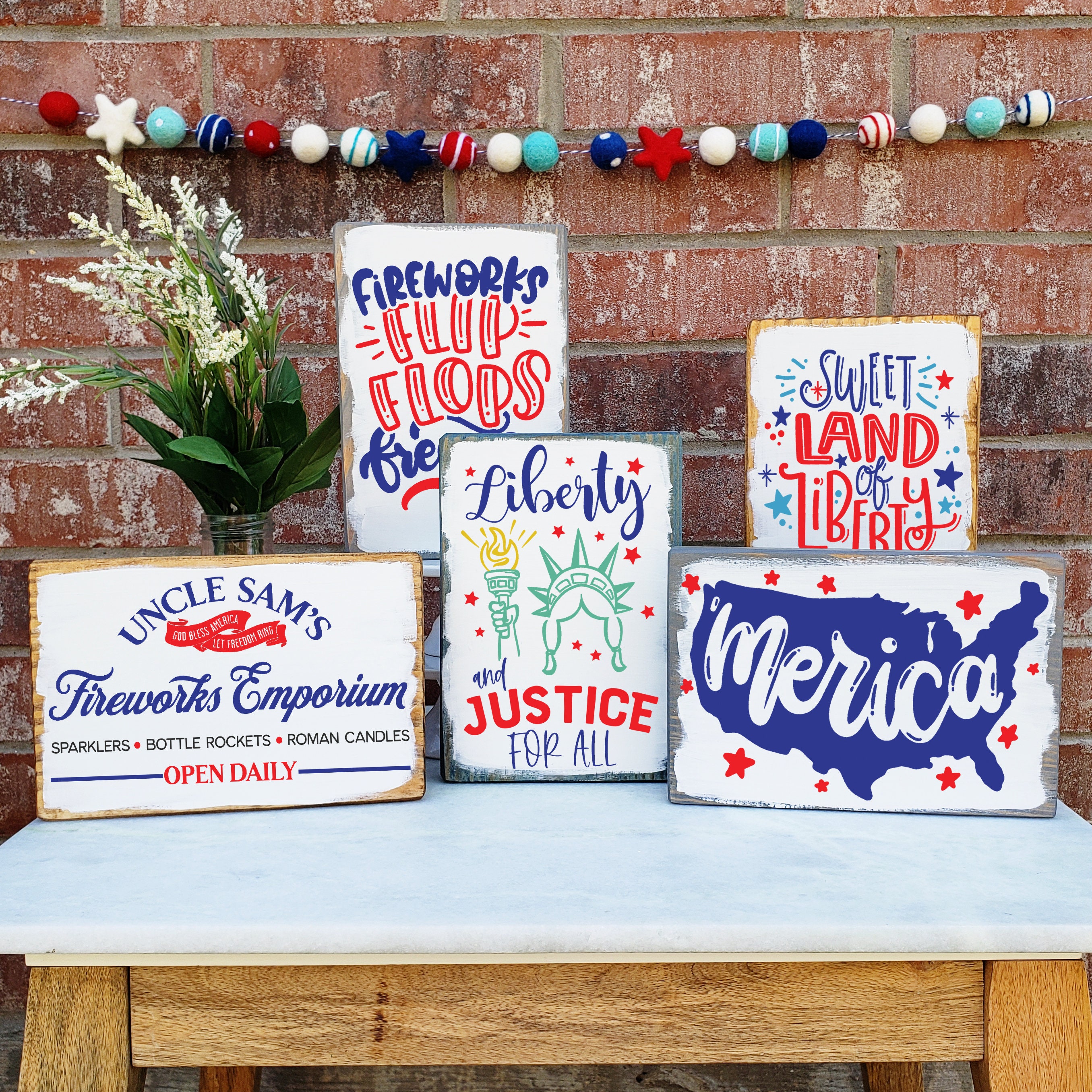 Patriotic Sign Collection Choose from 15 different designs | Etsy