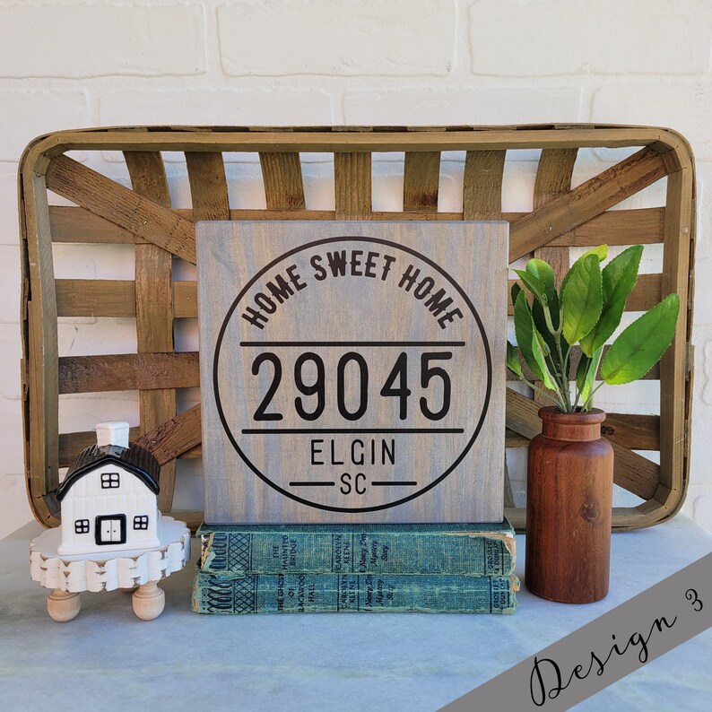 Zip Code Sign Personalized Location Sign Zip Code City - Etsy