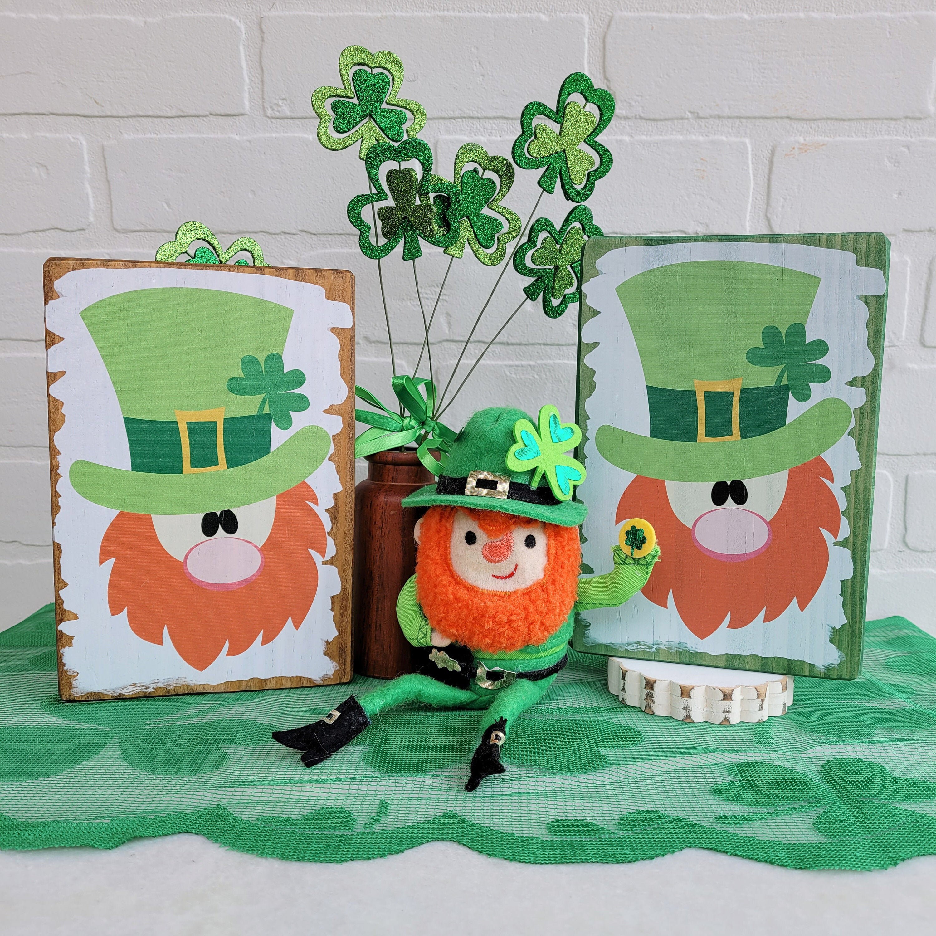Leprechaun Face Sign St. Patrick's Day Sign Farmhouse | Etsy