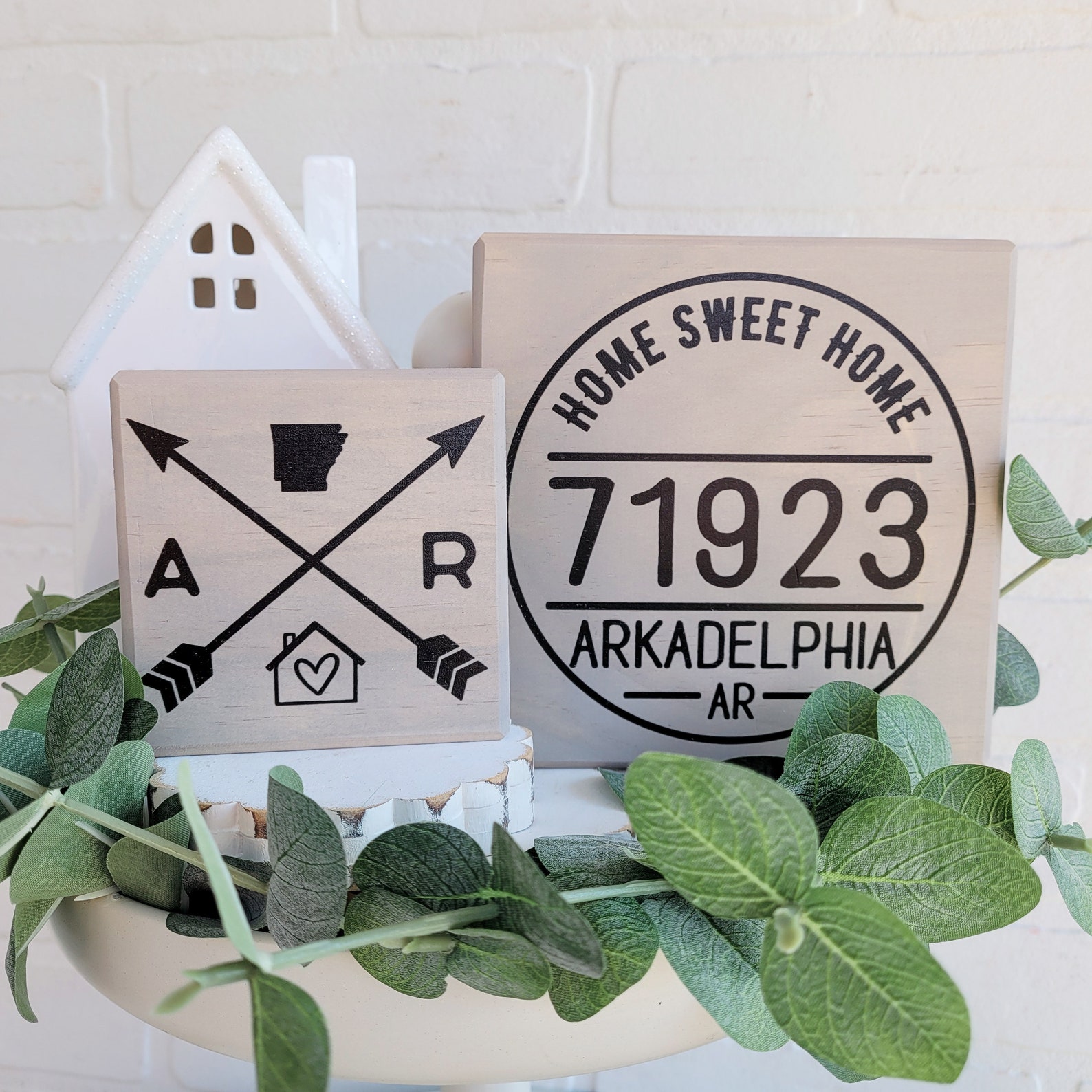 Zip Code State Sign Set of 2 Personalized Location Sign - Etsy