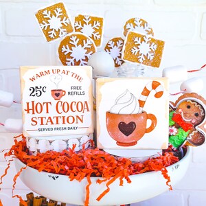 Santa and Mrs. Claus' Kitchen | Christmas Mini Signs | Tiered Tray ...