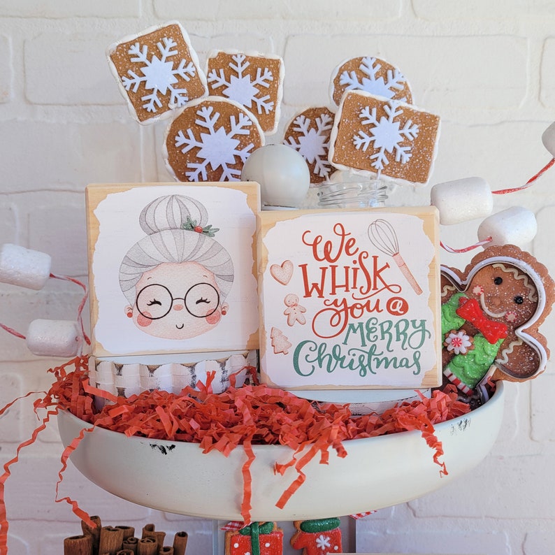 Santa and Mrs. Claus' Kitchen Christmas Mini Signs - Etsy