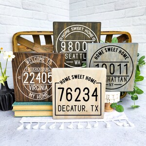 Zip Code Sign | Personalized Location Sign | Zip Code, City and State ...