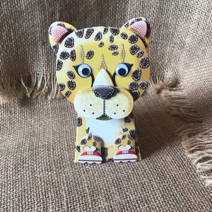 Leopard 'Pop-up' standing card I'm Wild about - Etsy Italia