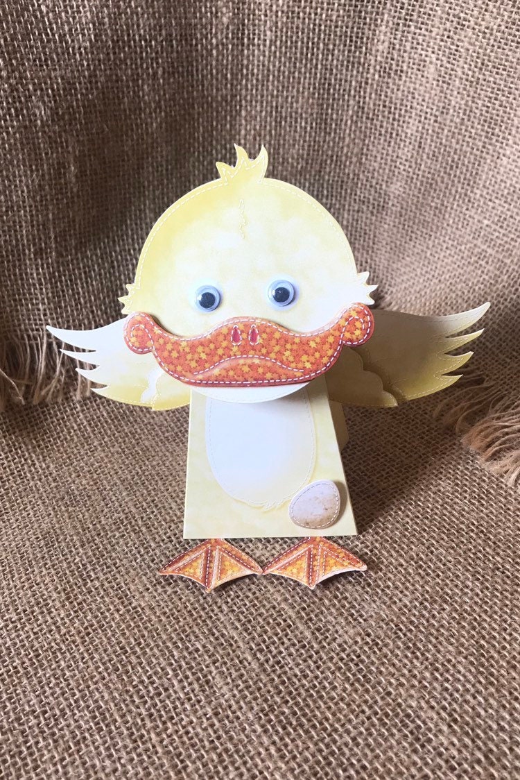 Duck 'Pop-up' standing card Youre Quackers Wobble Animal Duck Quack ...