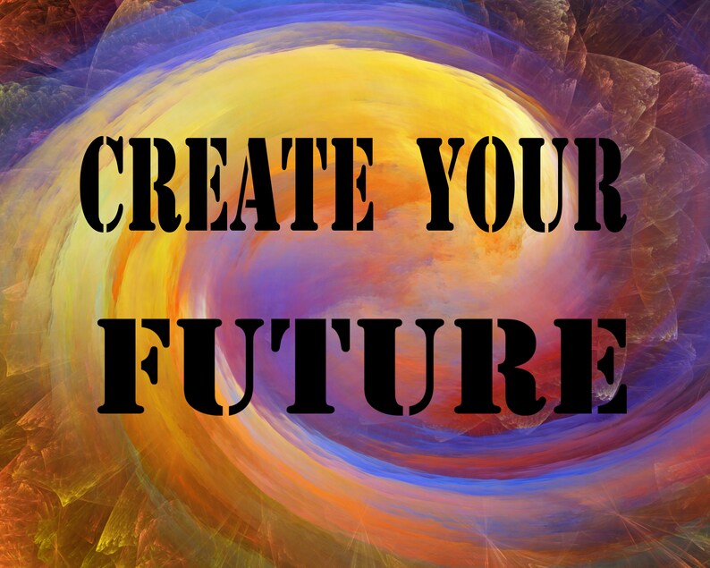 Create Your Future Inspirational Print Poster 5 Wall Art Decor - Etsy