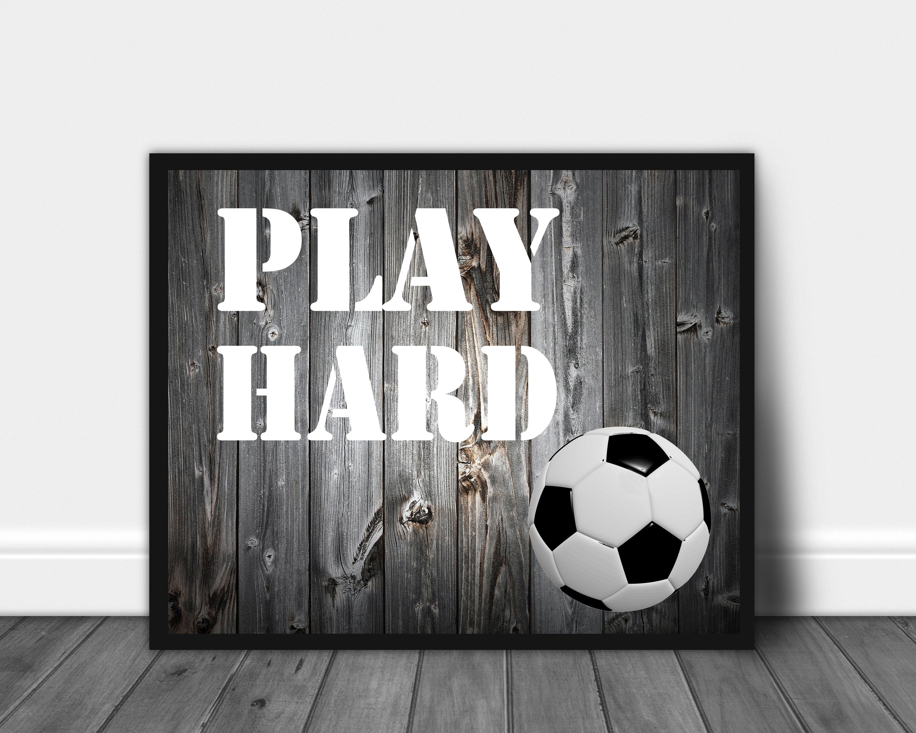 Soccer Sport Inspirational Print Poster 9 Wall Art Decor | Etsy