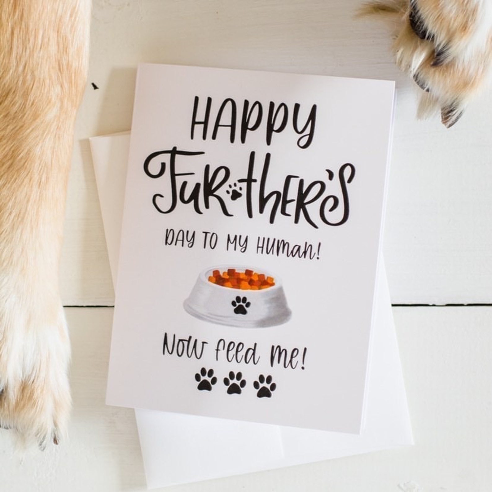 Happy Fur-ther's Day Card Fathers Day Dog Dad Day - Etsy