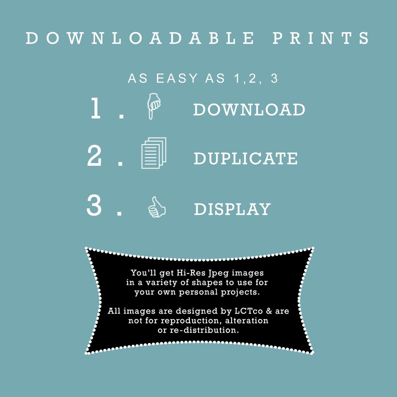 Joy to the World - Digital Wall Art Print, Black & White Minamalist ...