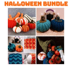 Halloween Bundle, Crochet Patterns, Halloween Patterns, Fall Harvest ...