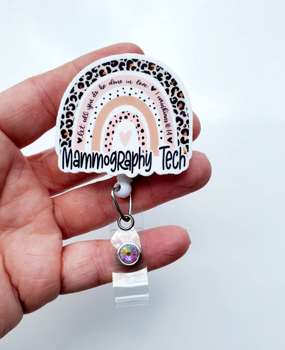 Mammography Tech Badge Reel Mammography Nurse Badge Mammography Tech ...