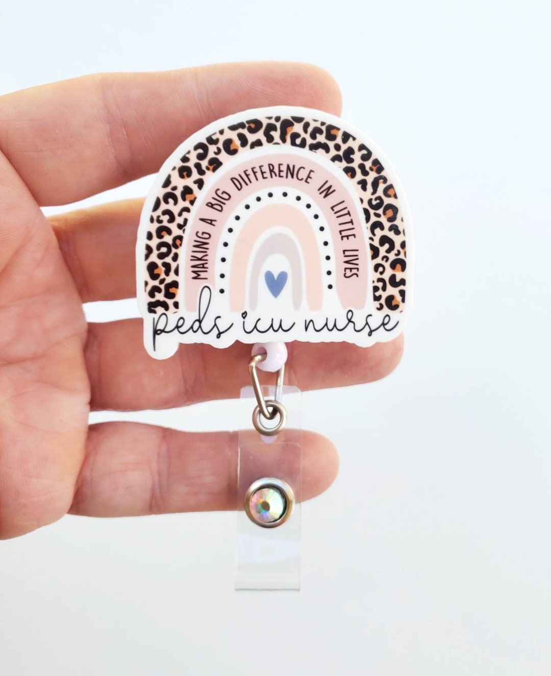 Peds ICU Nurse Badge Reel | Peds ICU Badge Reel | Peds Rainbow Badge ...