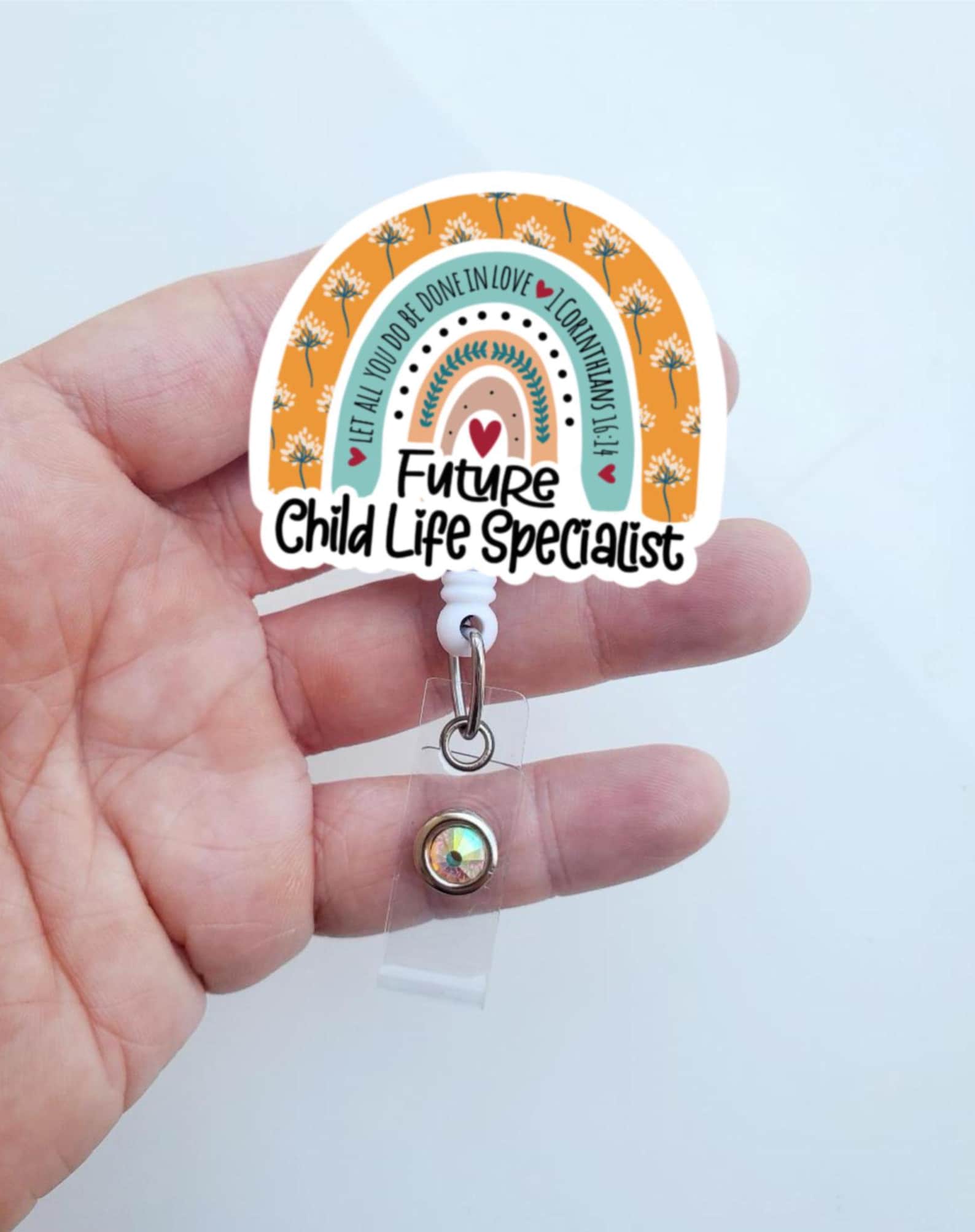 Future Child Life Specialist Badge Reel | Rainbow Future Child Life ...