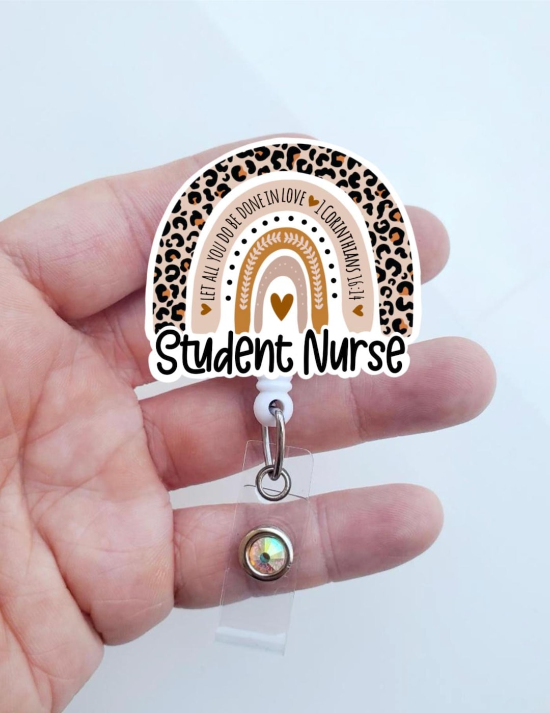 Student Nurse Badge | Student Nurse Rainbow Badge | Student Nurse Gift ...