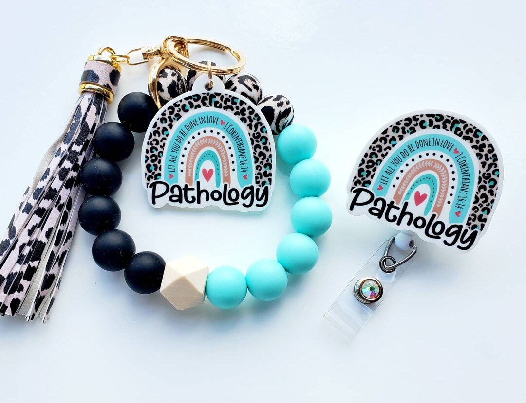 Pathology Gift Set | Pathology Badge Reel and Wristlet | Cute Gift Set ...