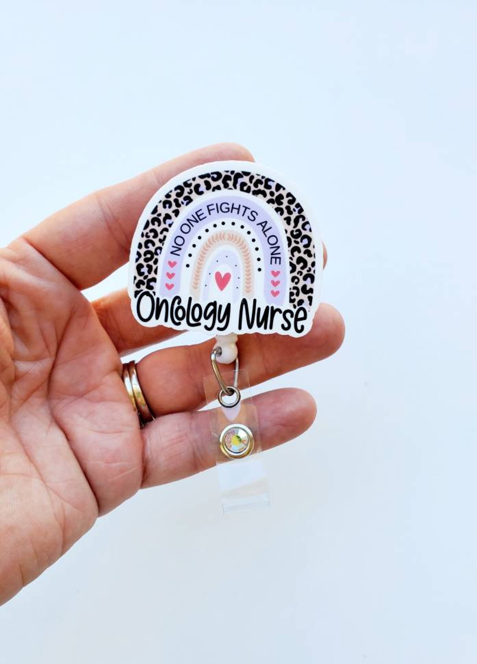 Oncology Nurse Badge Oncology Nurse Rainbow Badge Oncology - Etsy