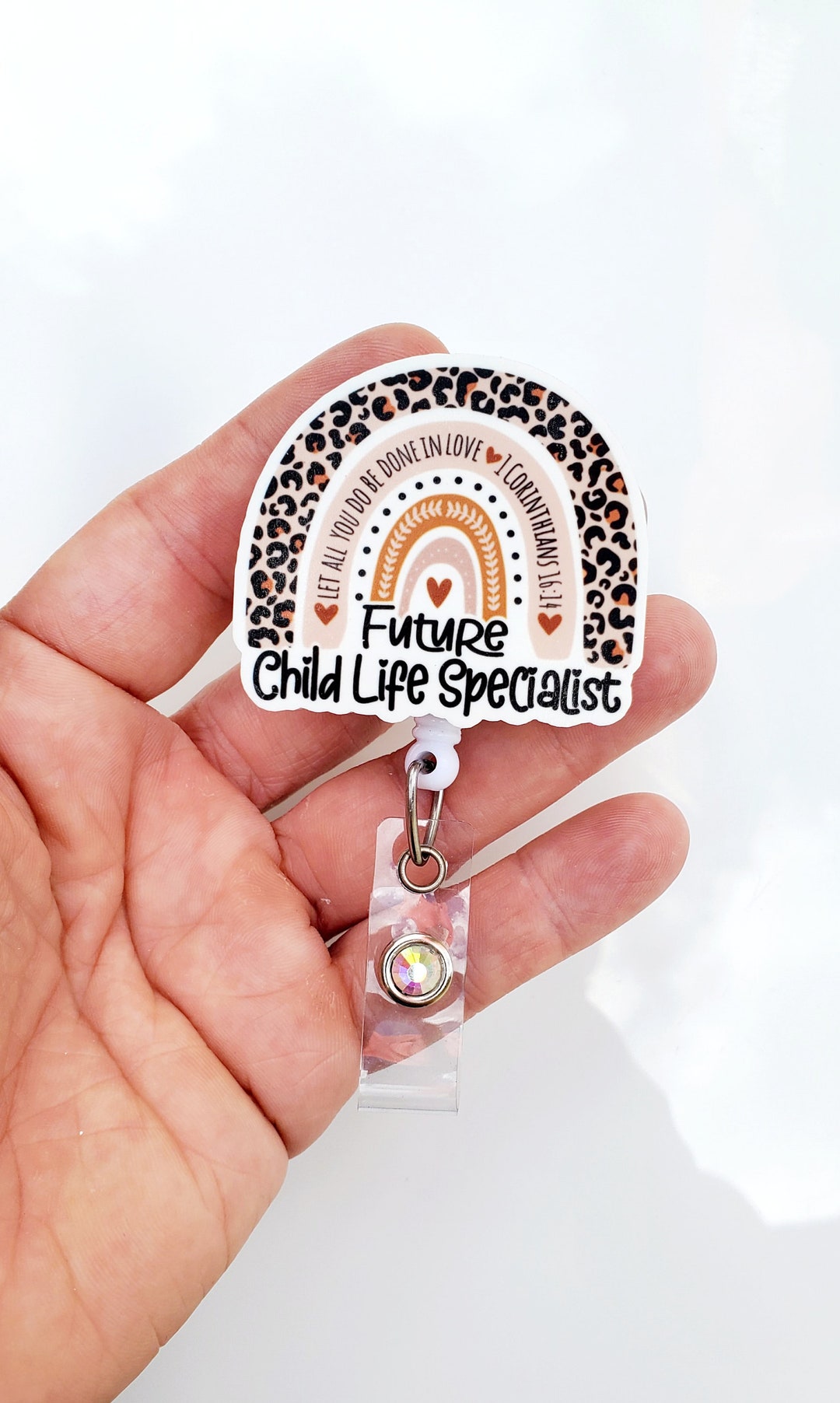 Future Child Life Specialist Badge Reel Rainbow Future Child Life ...