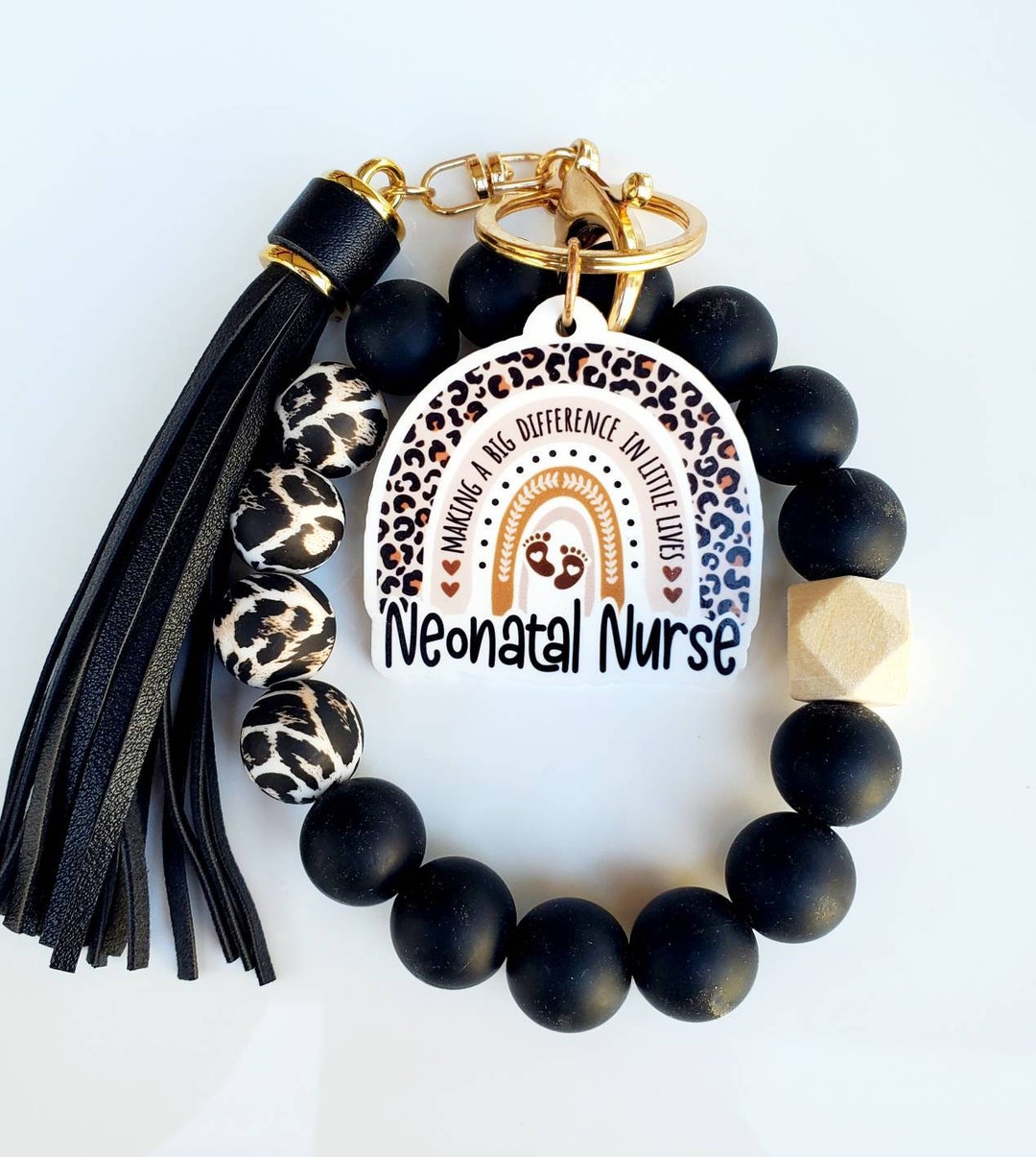 Neonatal Nurse Wristlet | Neonatal Nurse Bangle Keychain | Silicone ...