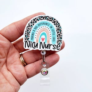 Nicu Nurse Badge | Nicu Nurse Rainbow Badge | Nicu Nurse Gift | Nicu ...