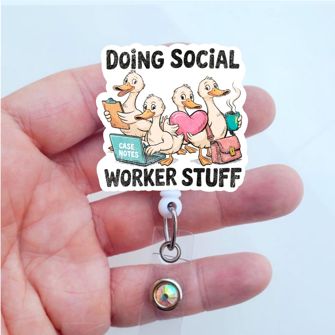 Doing Social Worker Stuff Badge | Social Worker Badge Reel | Social ...