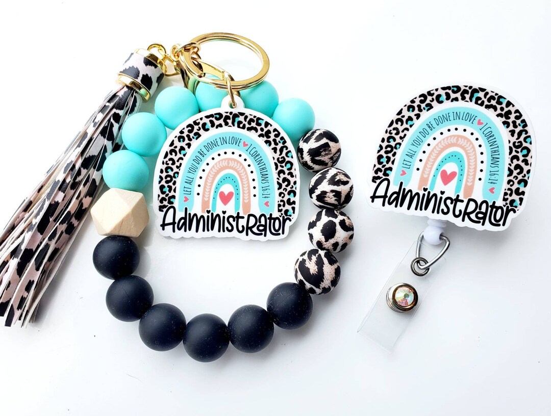 Administrator Badge Reel Gift Set | Admin Wristlet | Administrator Gift ...