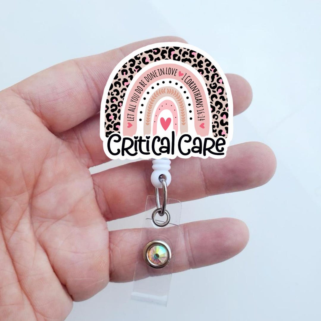 Critical Care Badge Reel for Critical Care Crew | Critical Care Badge ...