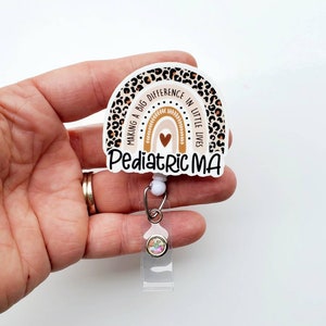 Pediatric MA Badge Reel | Pediatric Medical Assistant Badge Reel - Etsy